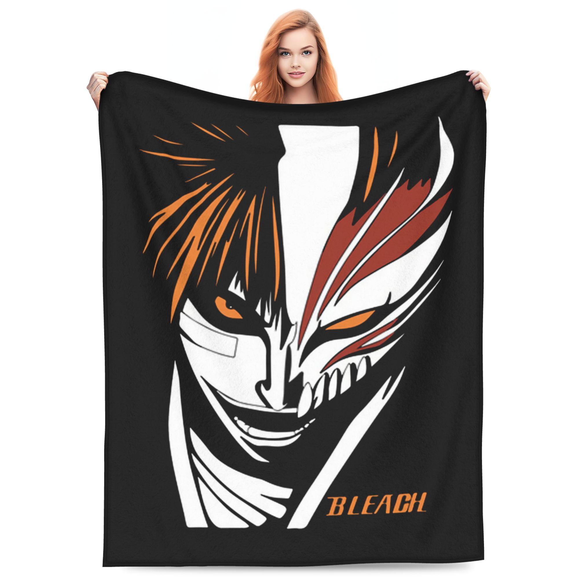 Bleach Ichigo Kurozaki Bed Blanket 3D Printed Throw Blanket Lightweight ...