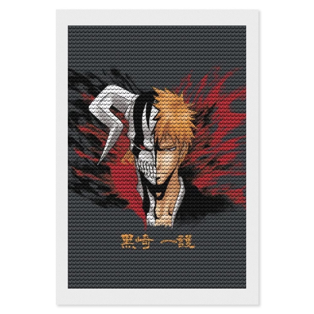 Bleach Ichigo Kurozaki Diamond Art Kits DIY 5D Anime Painting by Number ...