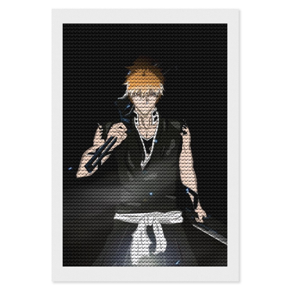 Bleach Ichigo Kurozaki Diamond Art Kits DIY 5D Anime Painting by Number ...