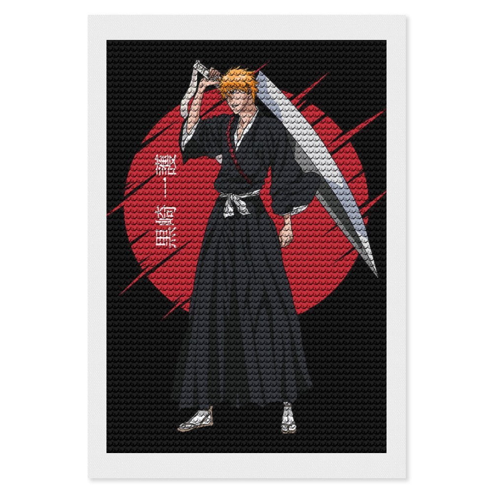 Bleach Ichigo Kurozaki Diamond Art Kits DIY 5D Anime Painting by Number ...
