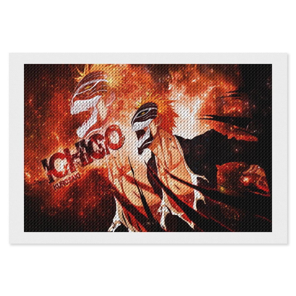Bleach Ichigo Kurozaki Diamond Art Kits DIY 5D Anime Painting by Number ...