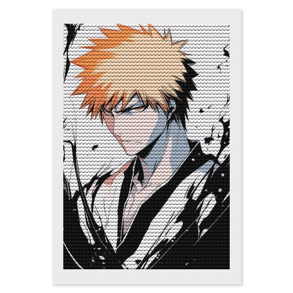 Bleach Ichigo Kurozaki Diamond Art Kits DIY 5D Anime Painting by Number ...