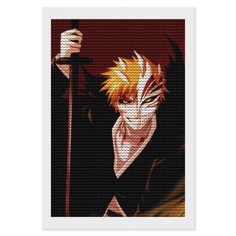 Bleach Ichigo Kurozaki Diamond Art Kits DIY 5D Anime Painting by Number ...