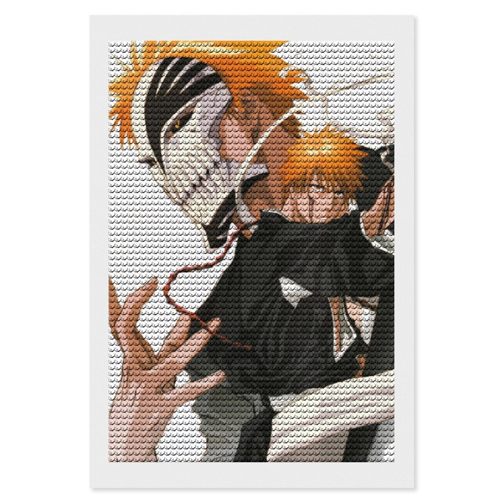 Bleach Ichigo Kurozaki Diamond Art Kits DIY 5D Anime Painting by Number ...