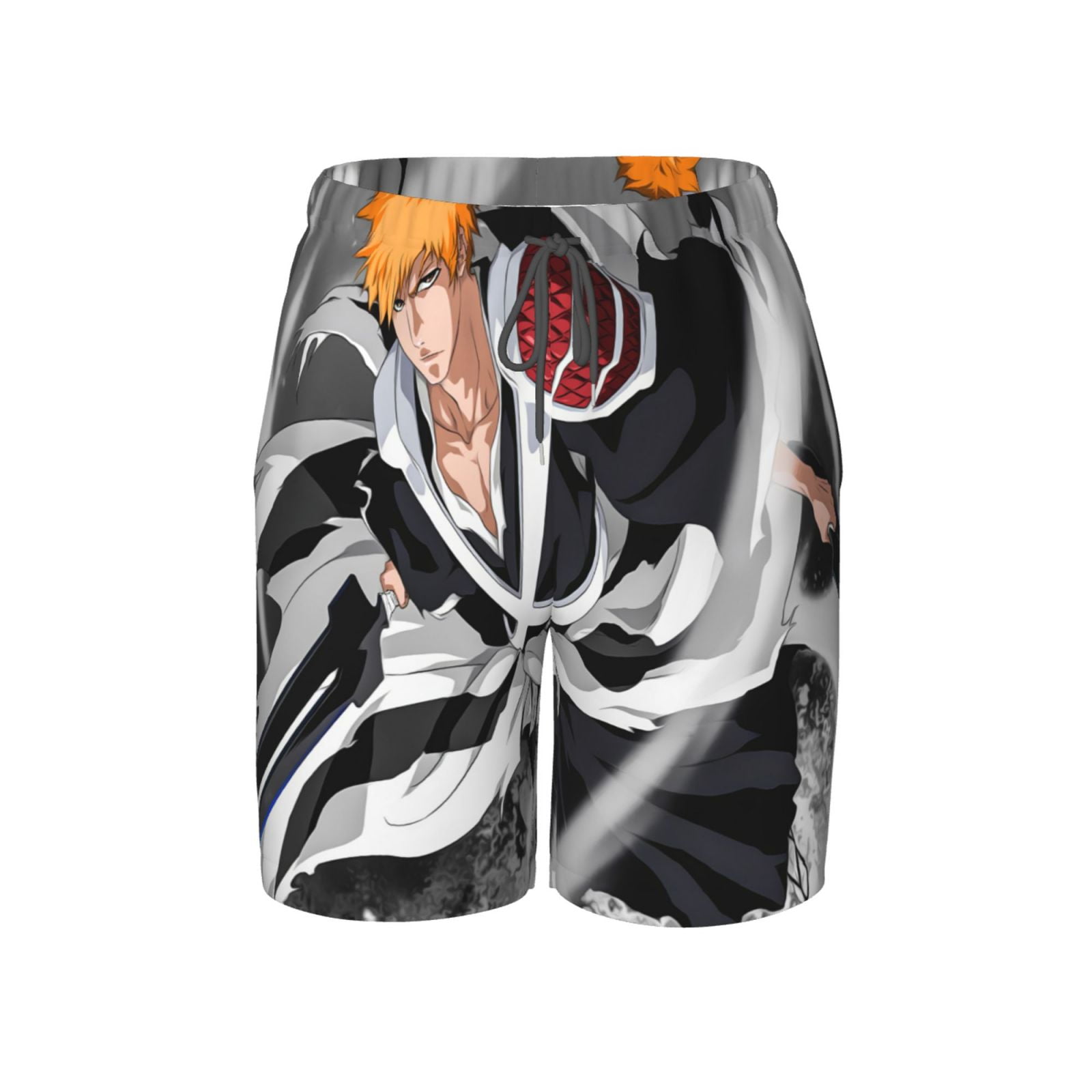Bleach Ichigo Kurozaki Swim Trunks for Boys Beach Short with Drawstring ...