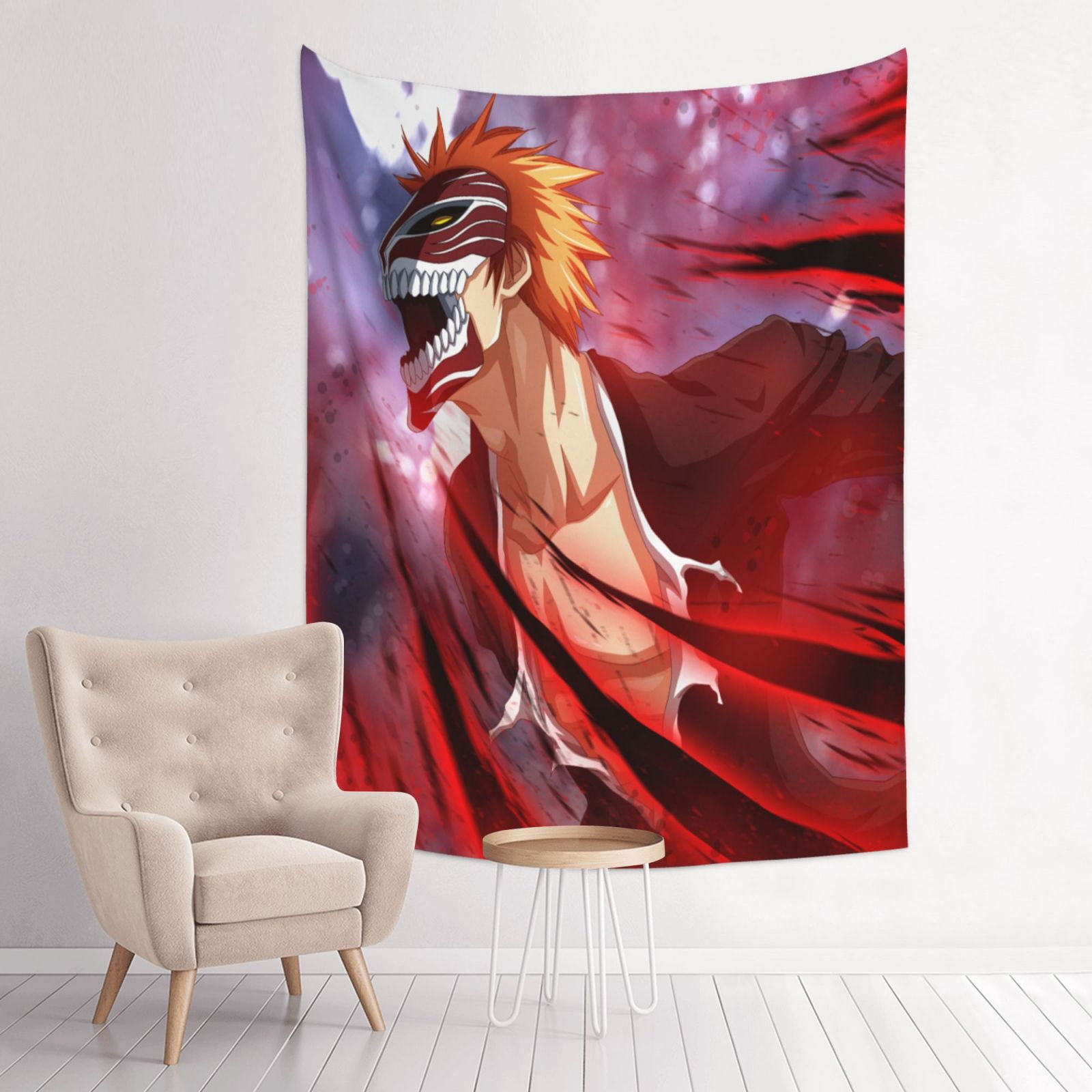 Bleach Ichigo Kurozaki Tapestry Anime Poster Large Background Wall Art ...
