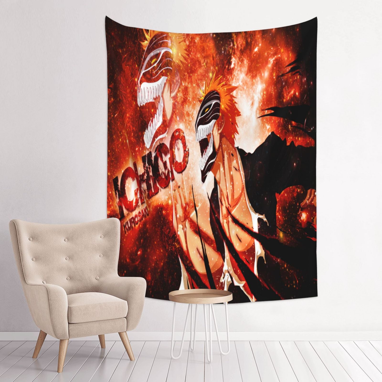 Bleach Ichigo Kurozaki Tapestry Anime Poster Large Background Wall Art ...