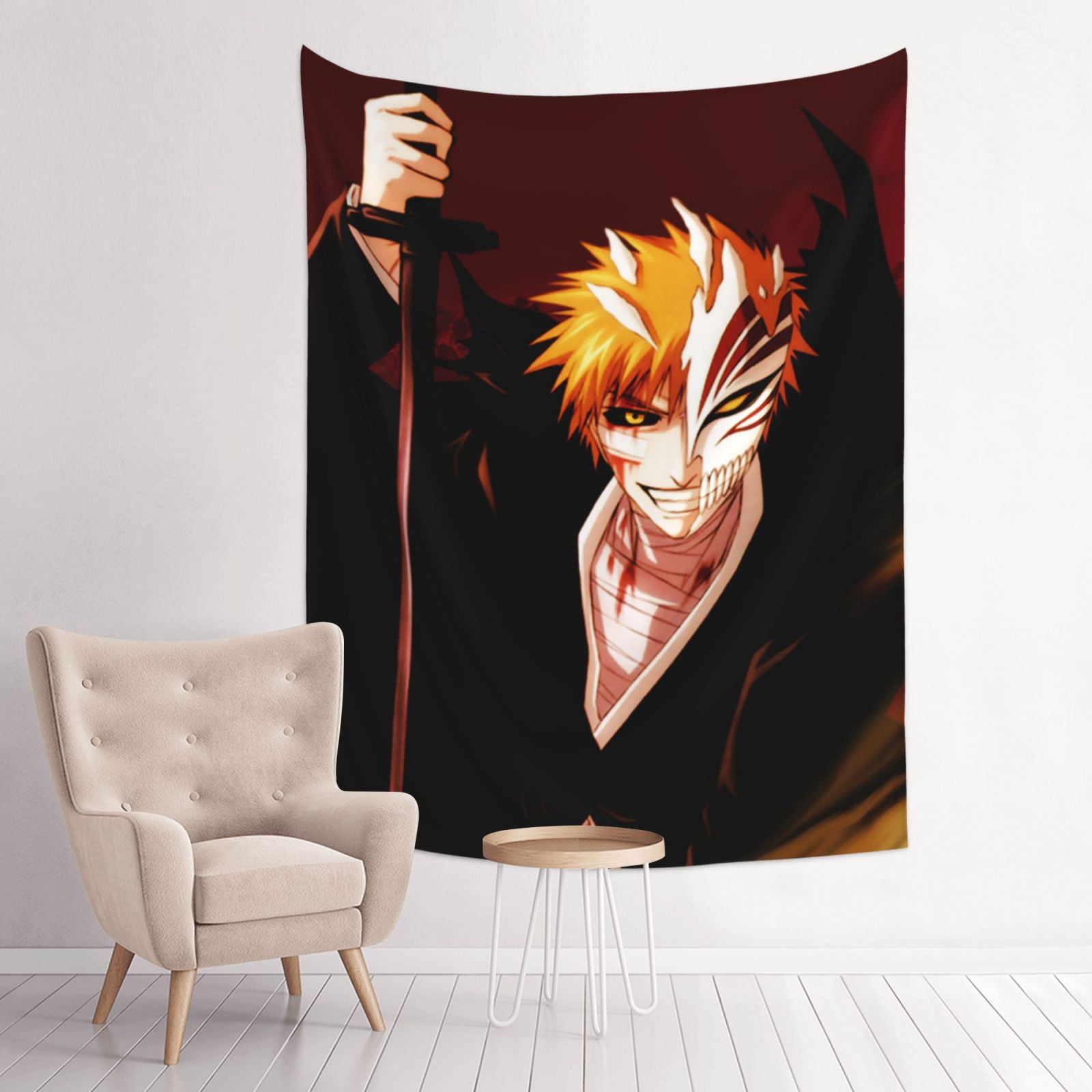 Bleach Ichigo Kurozaki Tapestry Anime Poster Large Background Wall Art ...