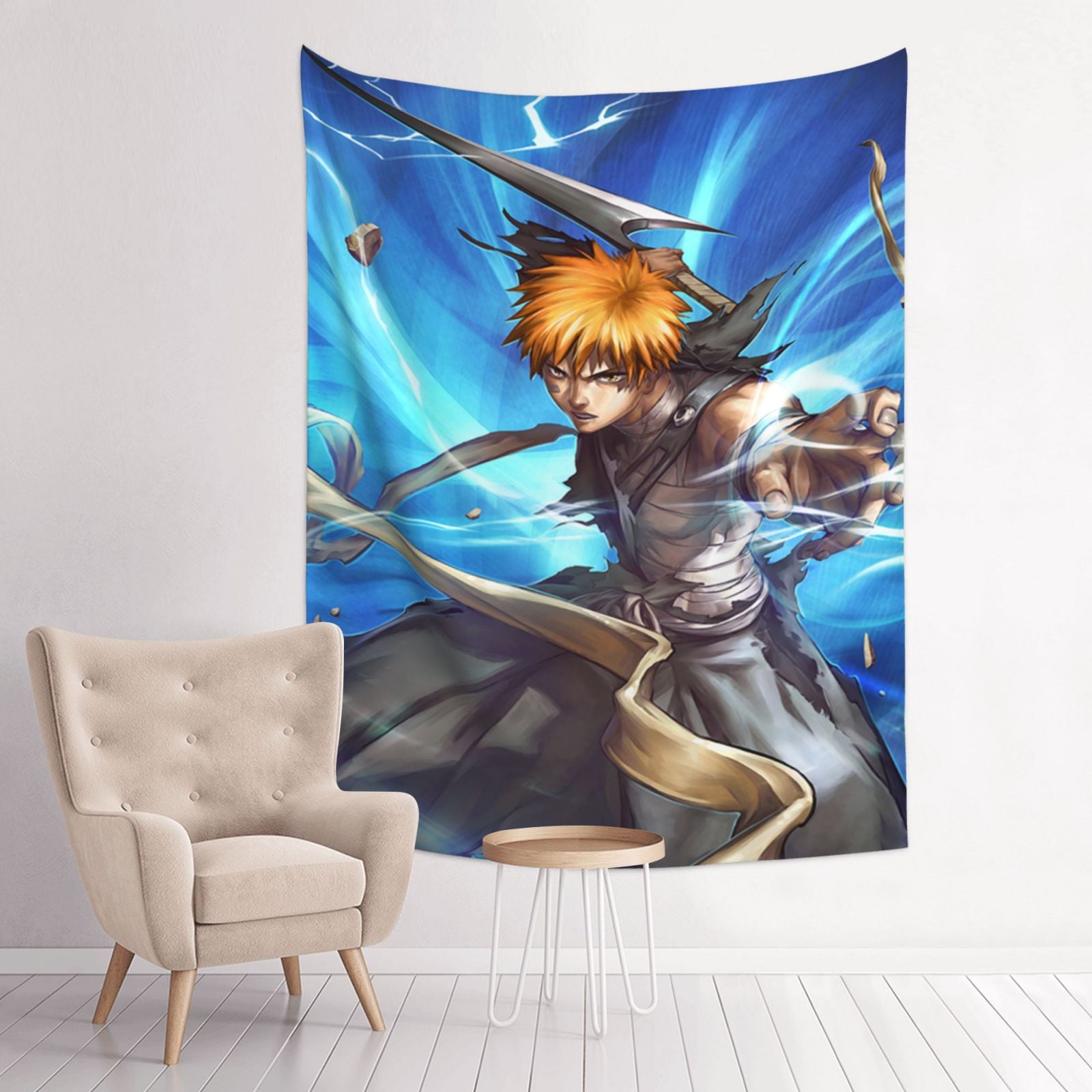 Bleach Ichigo Kurozaki Tapestry Anime Poster Large Background Wall Art ...