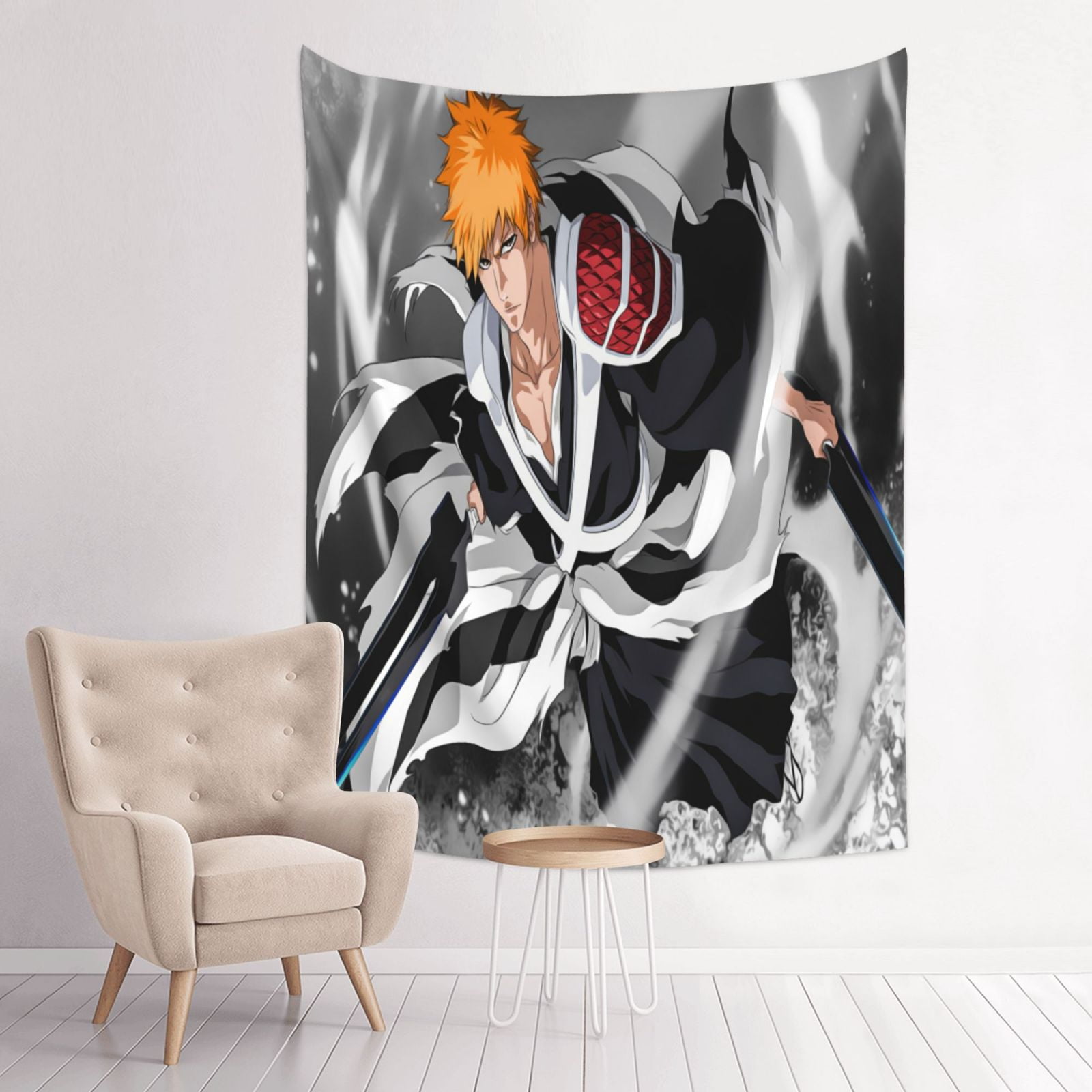 Bleach Ichigo Kurozaki Tapestry Anime Poster Large Background Wall Art ...