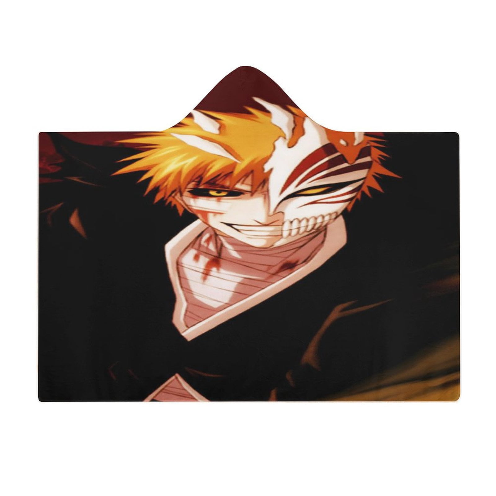 Bleach Ichigo Kurozaki Wearable Fleece Blanket Hoodie Cloak Hooded ...