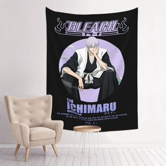 Bleach Ichimaru Gin Anime Tapestry Indian Wall Hanging Tapestries Room ...