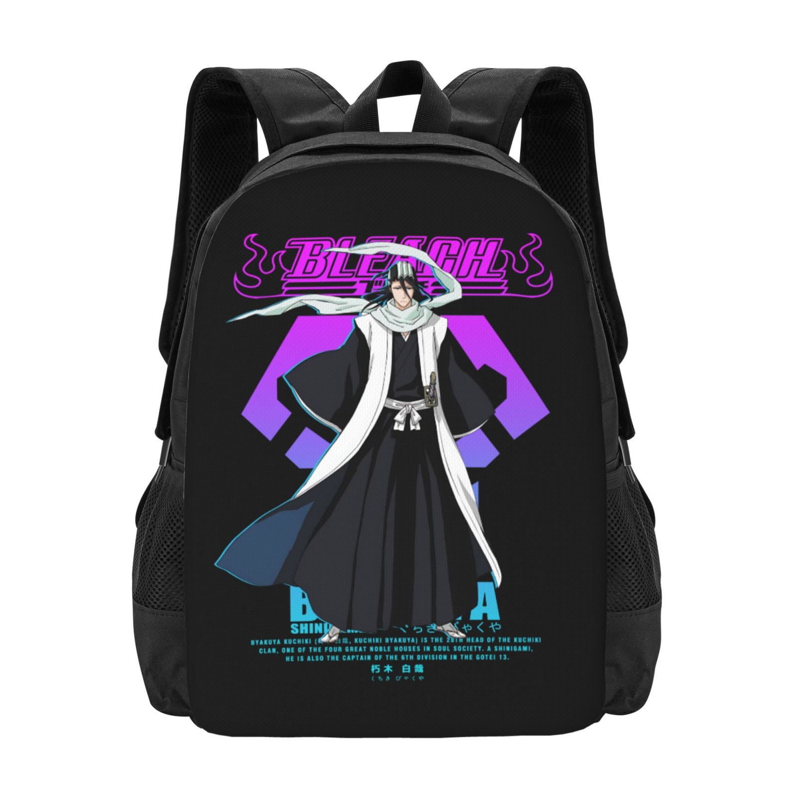 Bleach Kuchiki Byakuya Backpack For Men Women Book Bag Travel Hiking ...