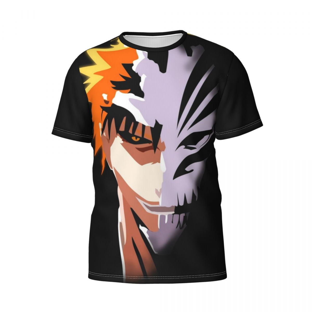 Bleach Kurosaki Ichigo Anime 3d Graphic Mens Womens Short Sleeve Crew T ...