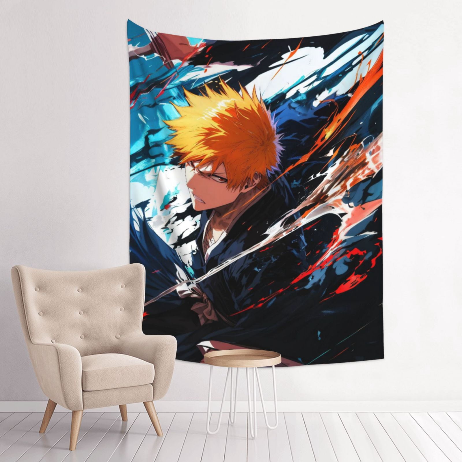 Bleach Kurosaki Ichigo Anime Tapestry Indian Wall Hanging Tapestries ...