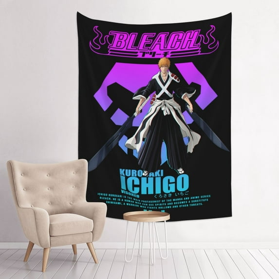 Bleach Kurosaki Ichigo Anime Tapestry Indian Wall Hanging Tapestries ...
