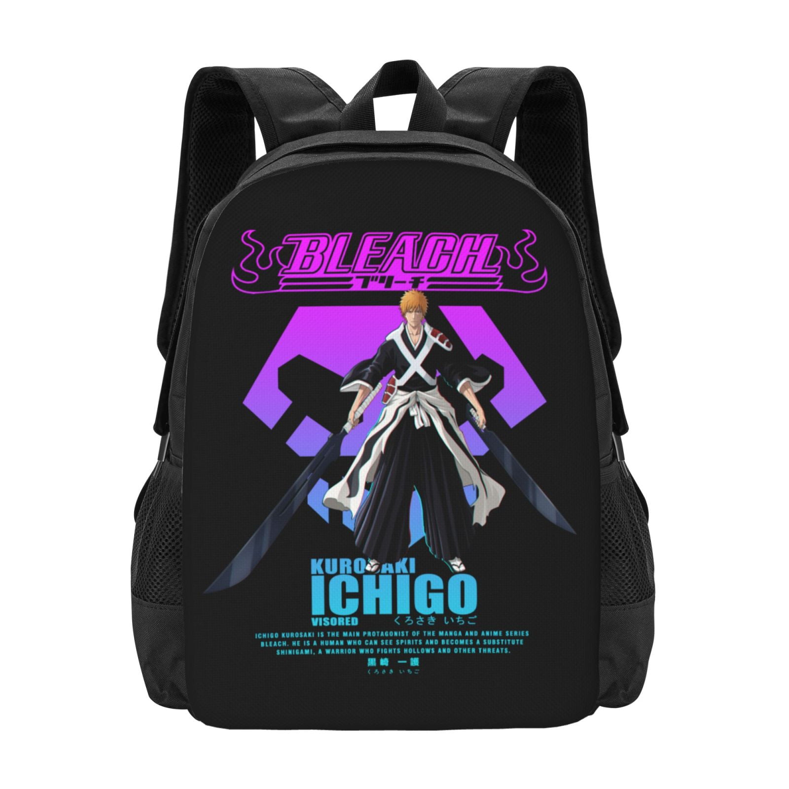 Bleach Kurosaki Ichigo Backpack For Men Women Book Bag Travel Hiking ...