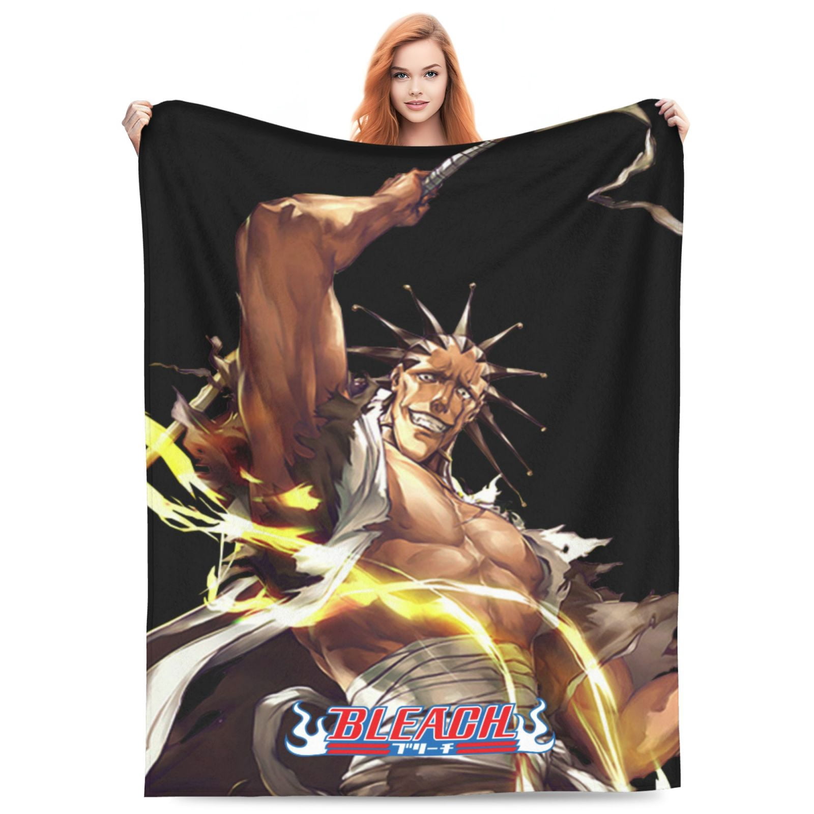 Bleach Kurosaki Ichigo Fleece Blanket Throw Soft Cozy Plush Blanket For ...