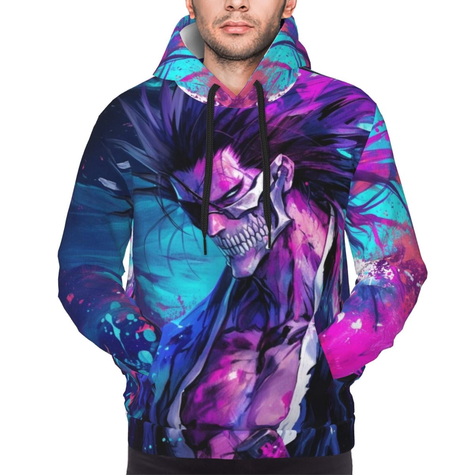 Bleach Kurosaki Ichigo Hoodies For Men Hoodie Pullover Long Sleeve ...