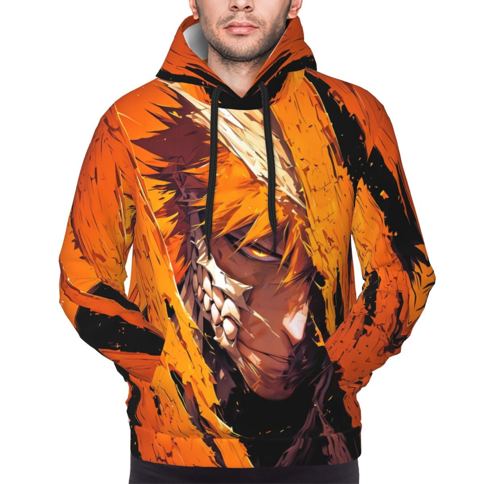 Bleach Kurosaki Ichigo Hoodies For Men Hoodie Pullover Long Sleeve ...
