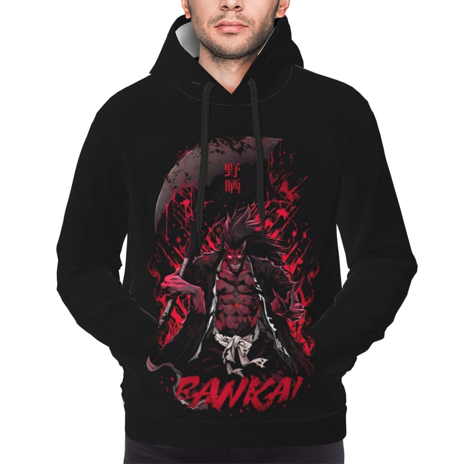 Bleach Kurosaki Ichigo Hoodies For Men Hoodie Pullover Long Sleeve ...