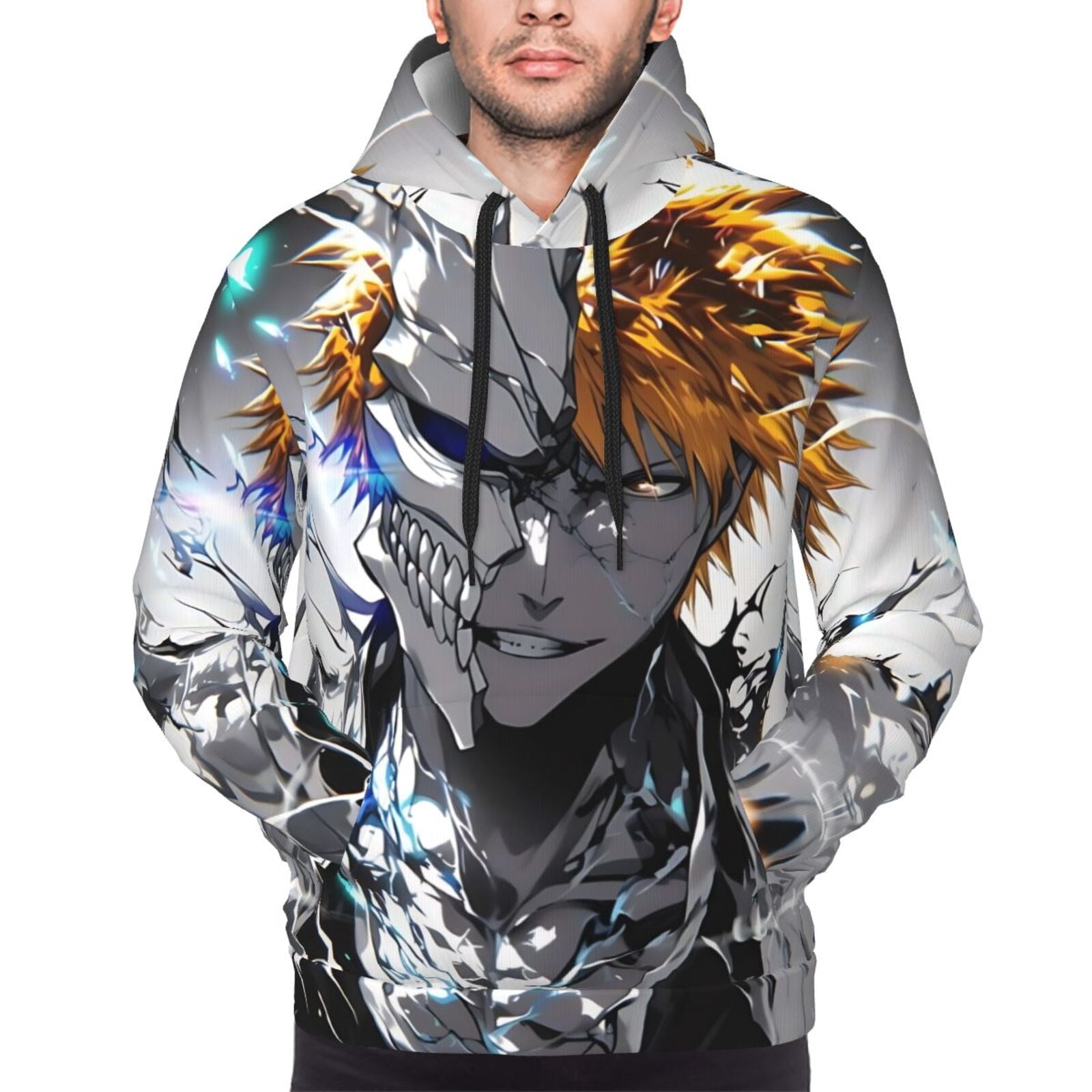 Bleach Kurosaki Ichigo Hoodies For Men Hoodie Pullover Long Sleeve ...