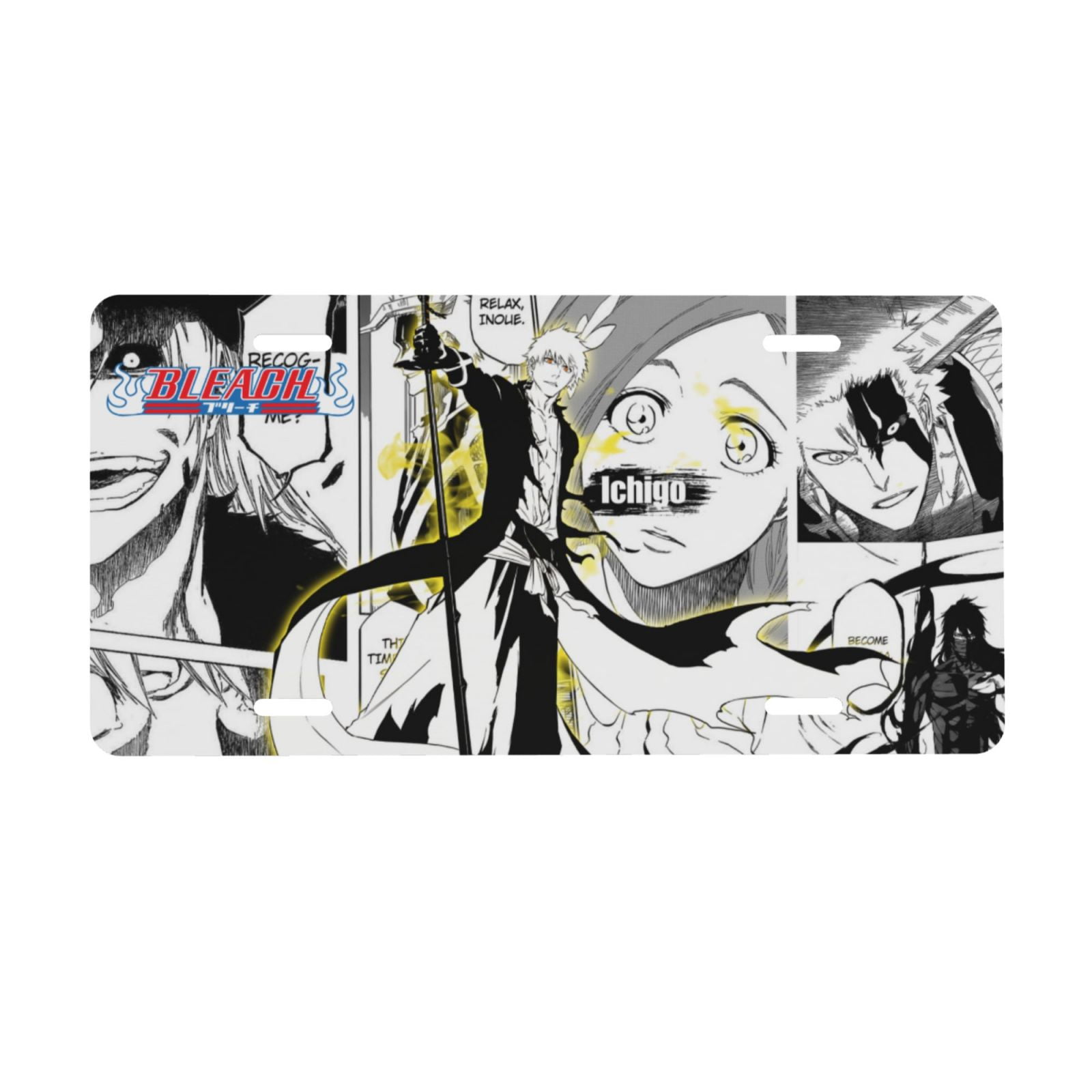 Bleach Kurosaki Ichigo License Plate, Car Front License Plates With 4 ...
