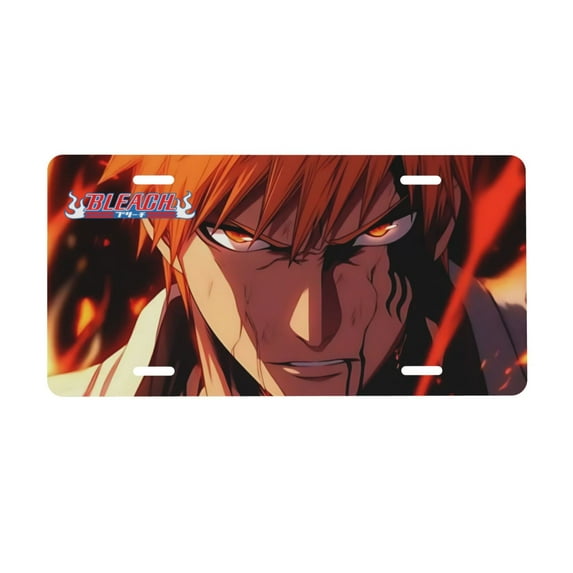 Bleach Kurosaki Ichigo License Plate, Car Front License Plates With 4 ...