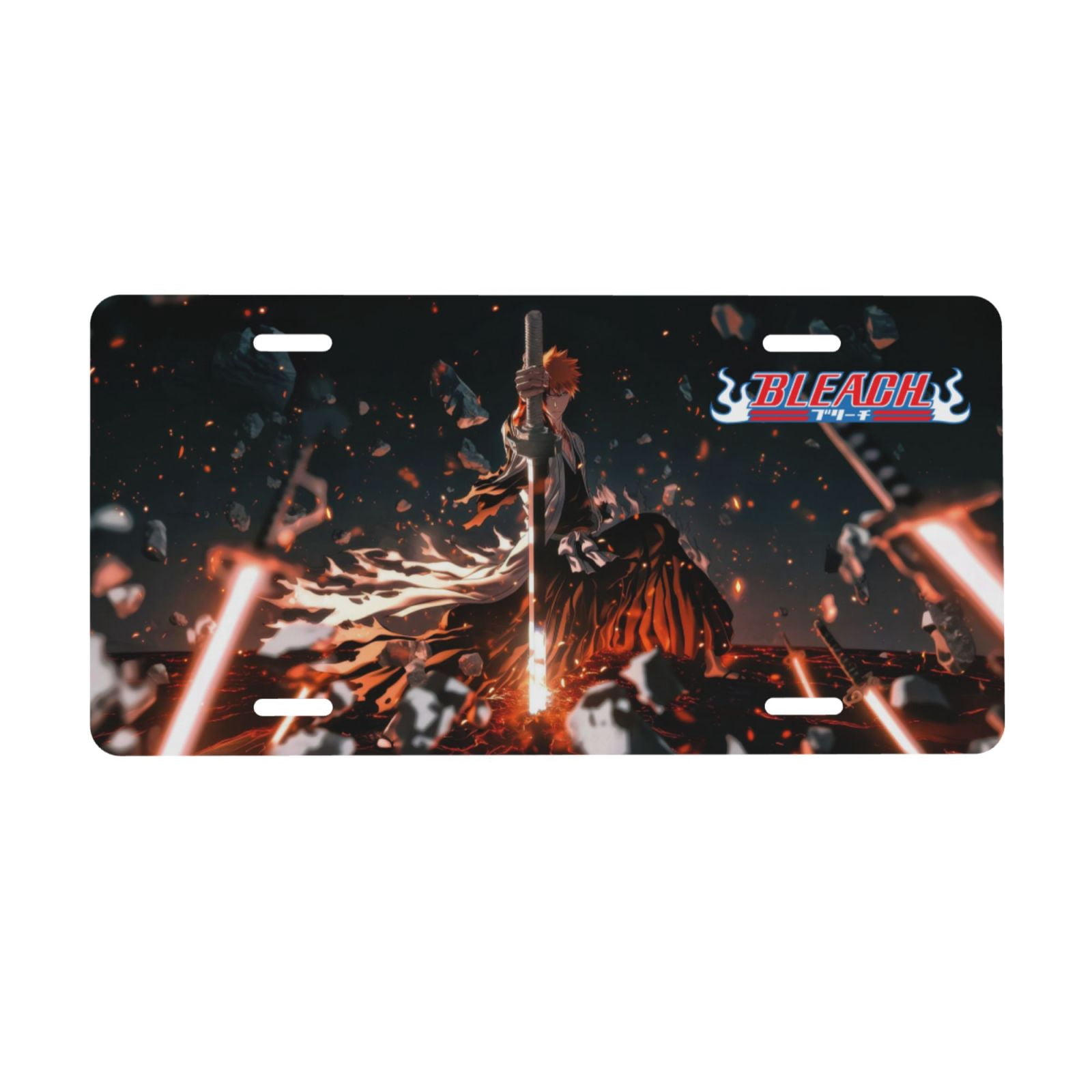 Bleach Kurosaki Ichigo License Plate, Car Front License Plates With 4 ...