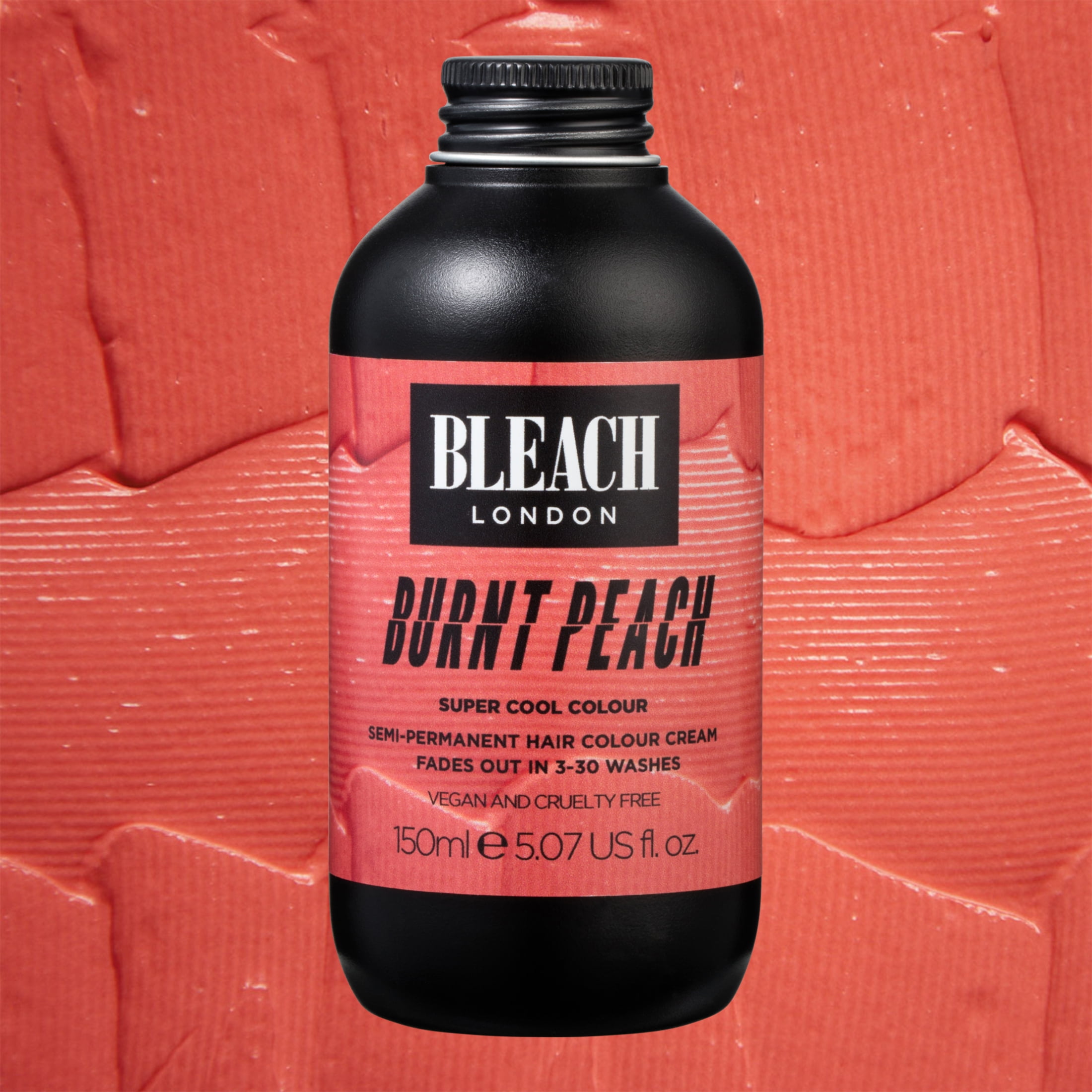 Bleach London Super Cool Color Semi-Permanent Hair Color Cream, Burnt ...