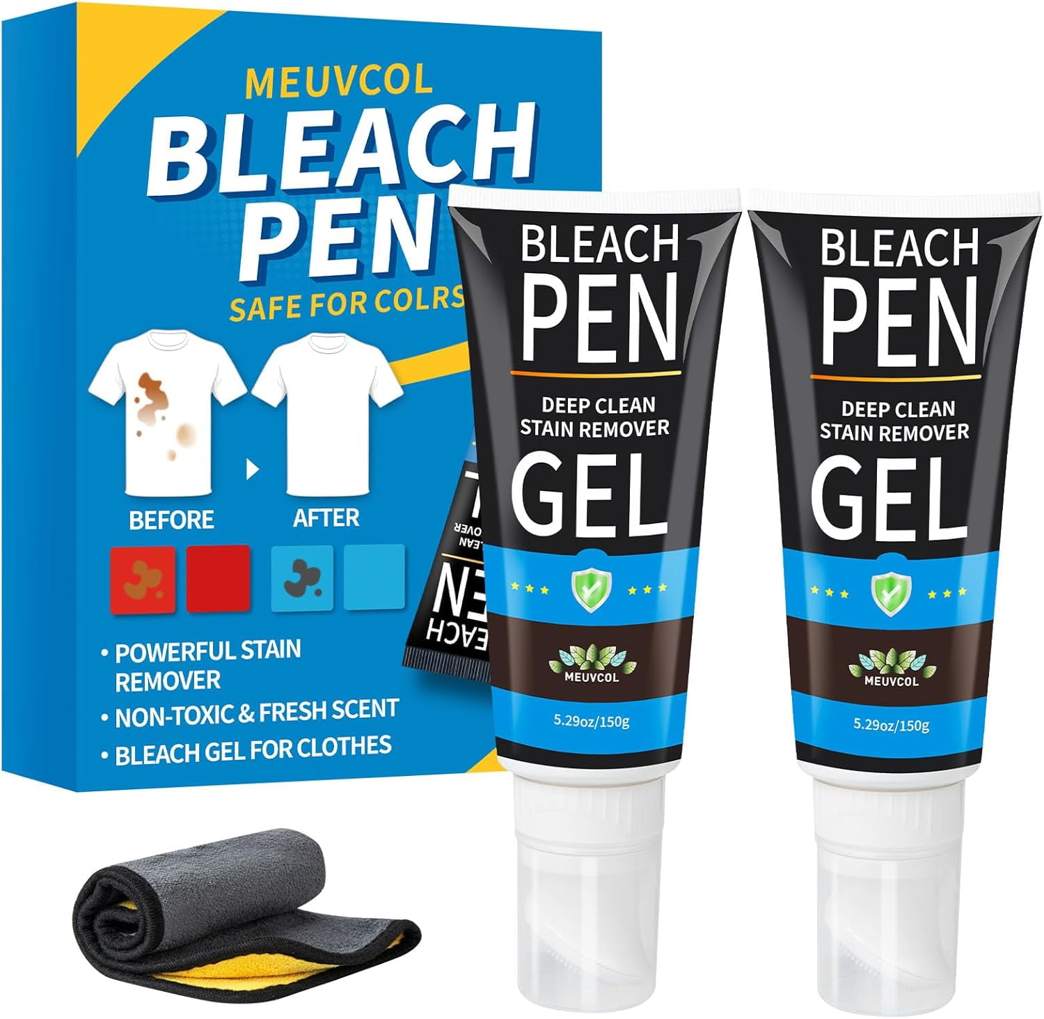 Bleach Pen for Clothing, 10.5 fl oz Stain Remover Pen for Whites ...