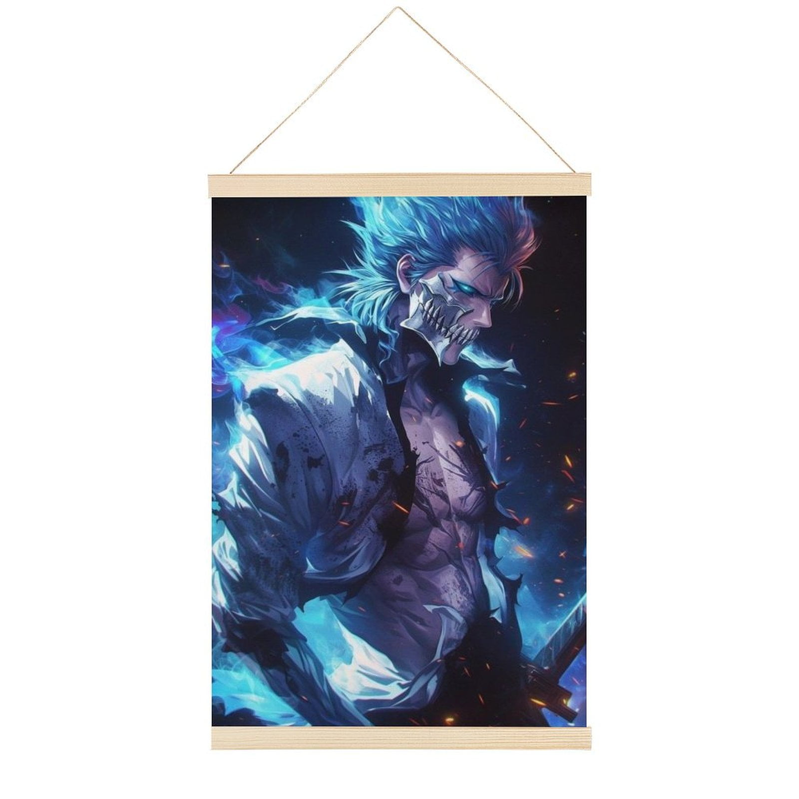Bleach Poster Hanger Art, Japanese Anime Scroll Poster, Wood Magnet ...