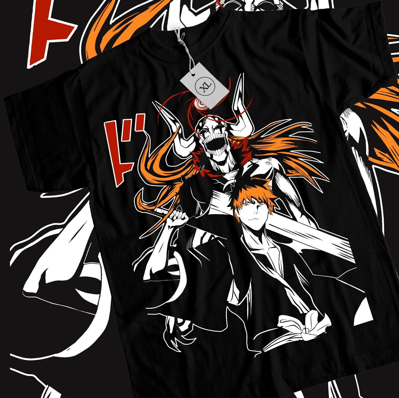 Bleach Shirt Ichigo Kurosaki Manga Horror Shonen Anime Graphic Tee ...