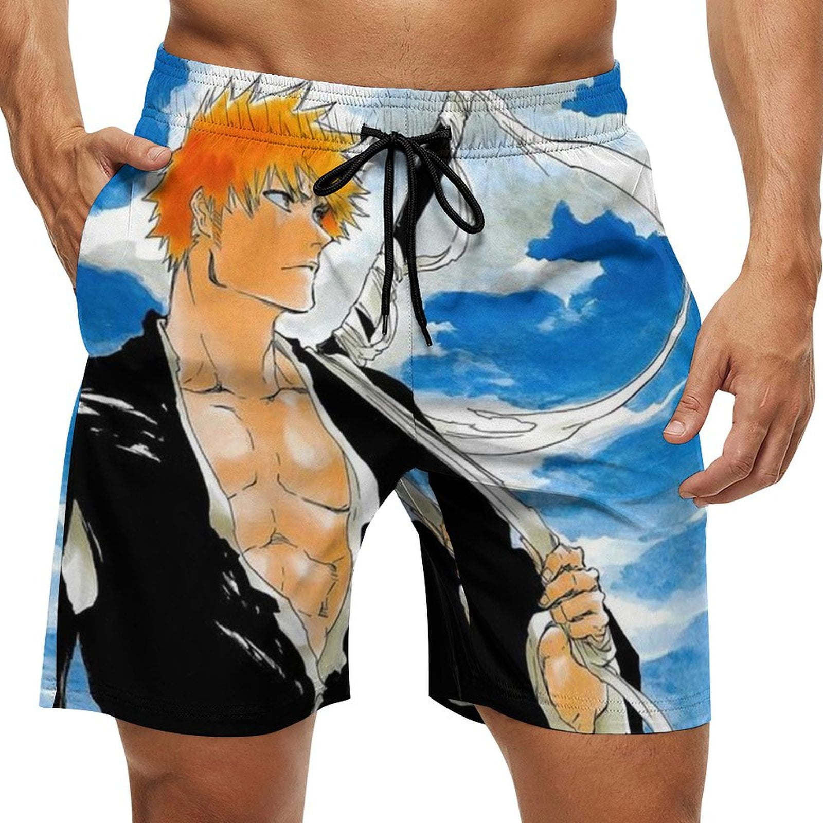Bleach Swim Trunks Anime Cute for Men Gift S Bleach Merch - Walmart.com