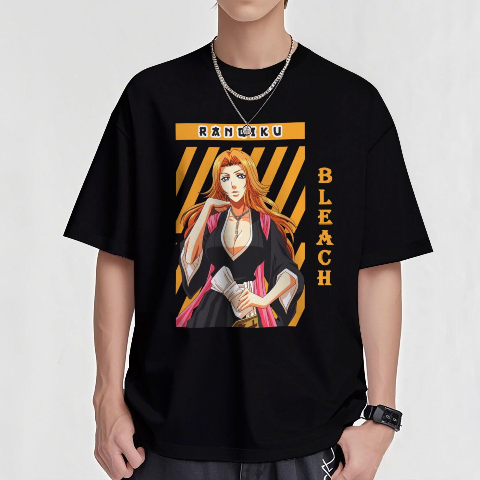 Bleach T-Shirt For Men Women, Unisex Cotton Crew Neck Tee Shirts ...