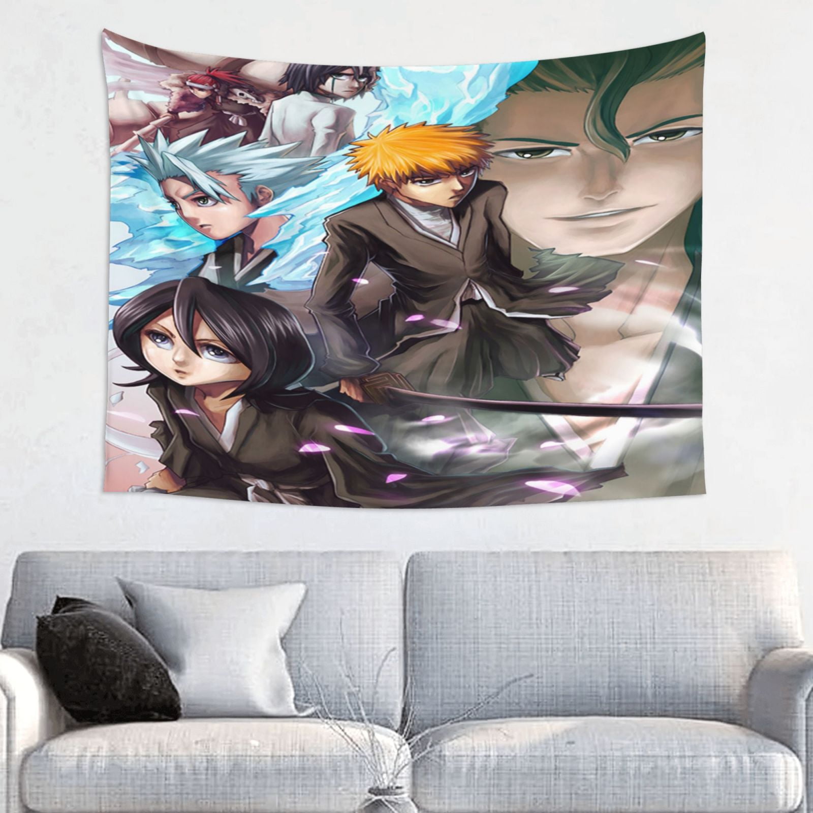 Bleach Tapestry Anime Poster Large Background Wall Art Bedroom Wall ...