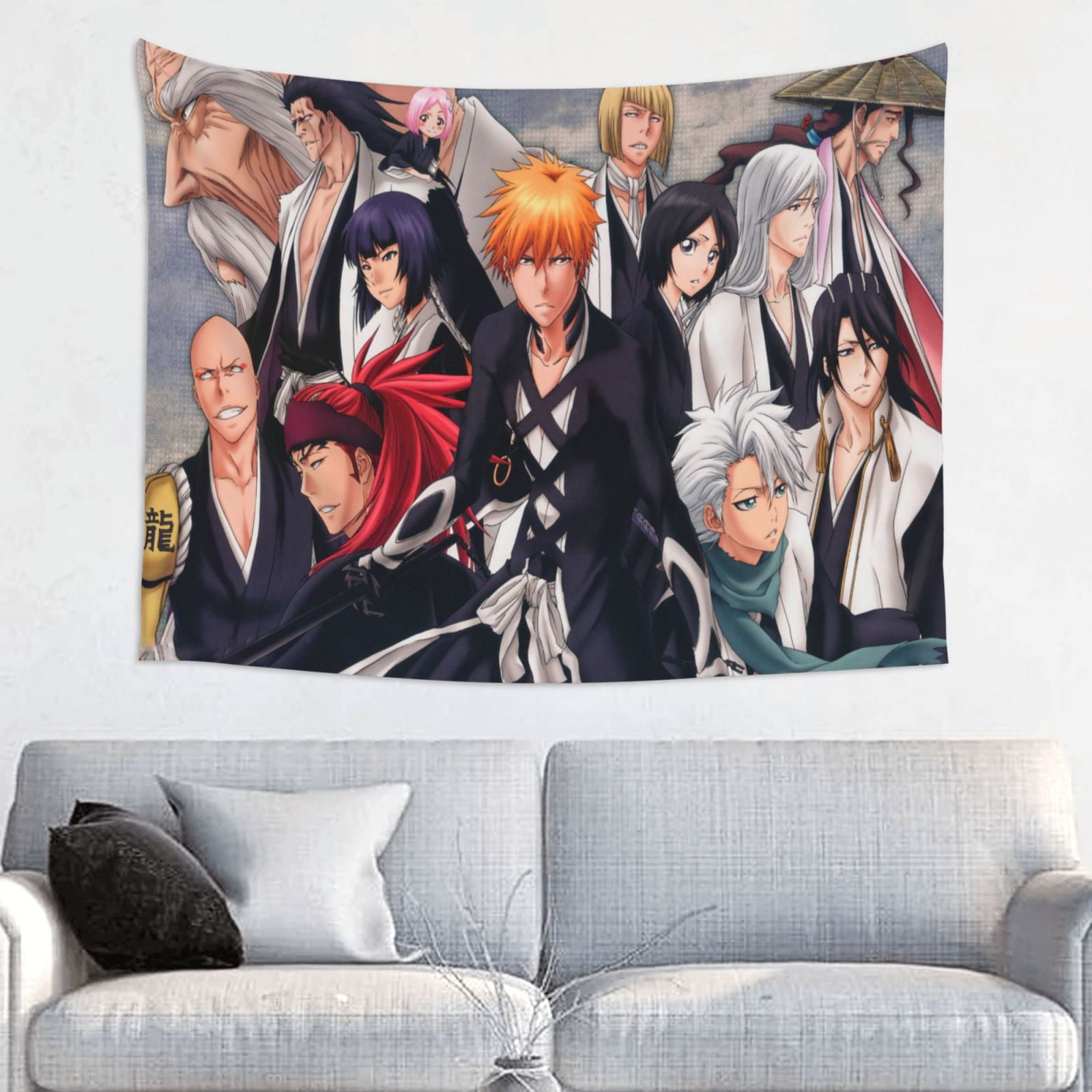Bleach Tapestry Anime Poster Large Background Wall Art Bedroom Wall ...