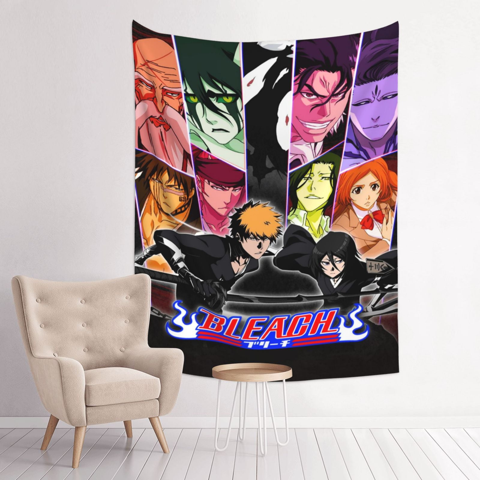 Bleach Tapestry Anime Poster Large Background Wall Art Bedroom Wall ...