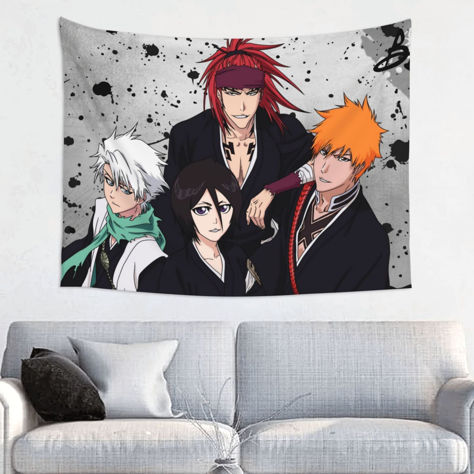 Bleach Tapestry Anime Poster Large Background Wall Art Bedroom Wall ...