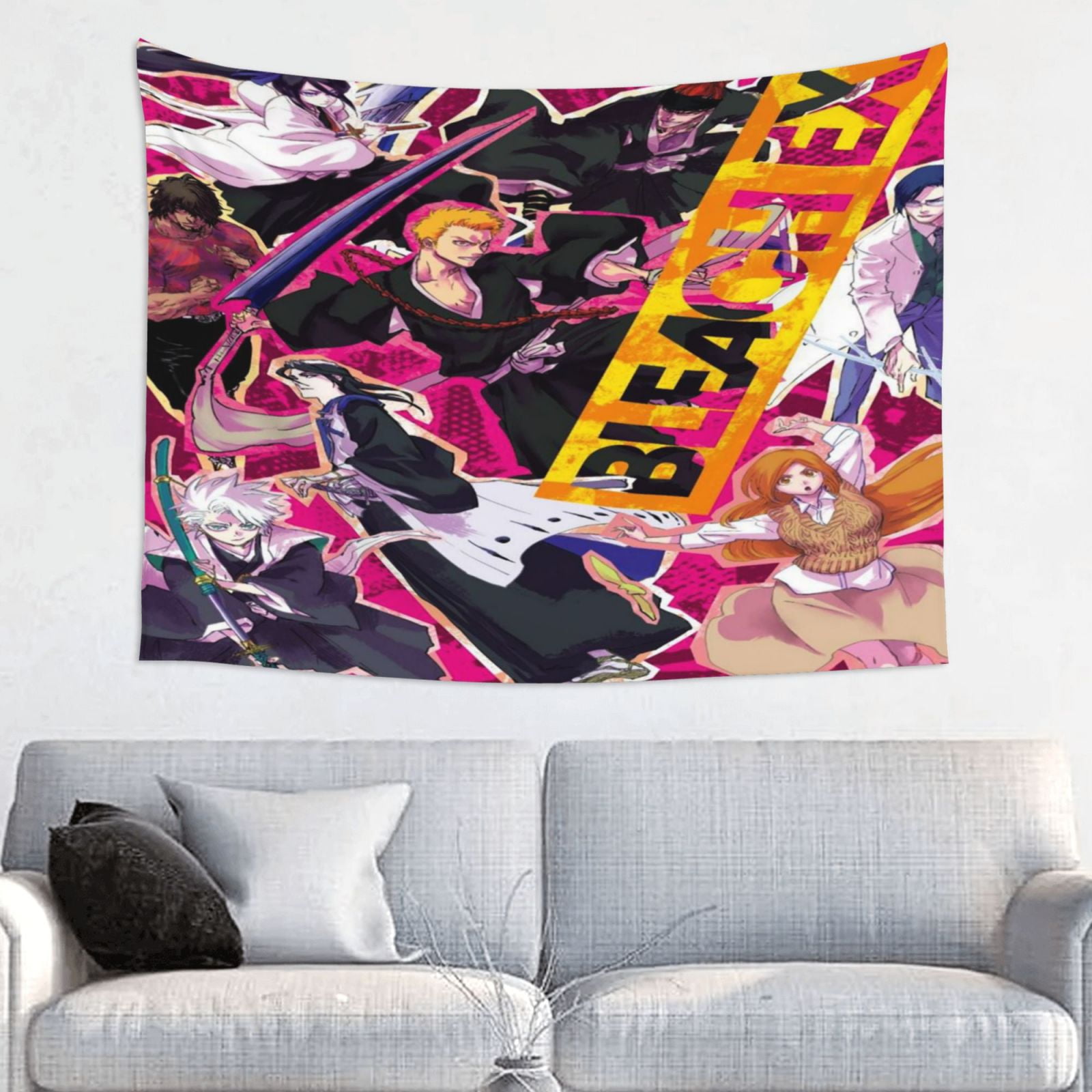 Bleach Tapestry Anime Poster Large Background Wall Art Bedroom Wall ...