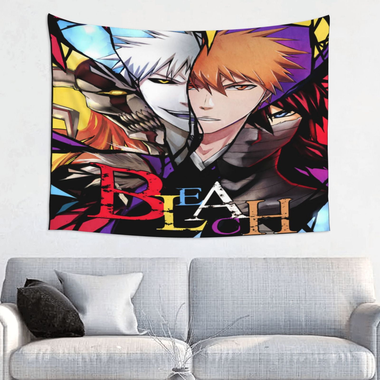 Bleach Tapestry Anime Poster Large Background Wall Art Bedroom Wall ...