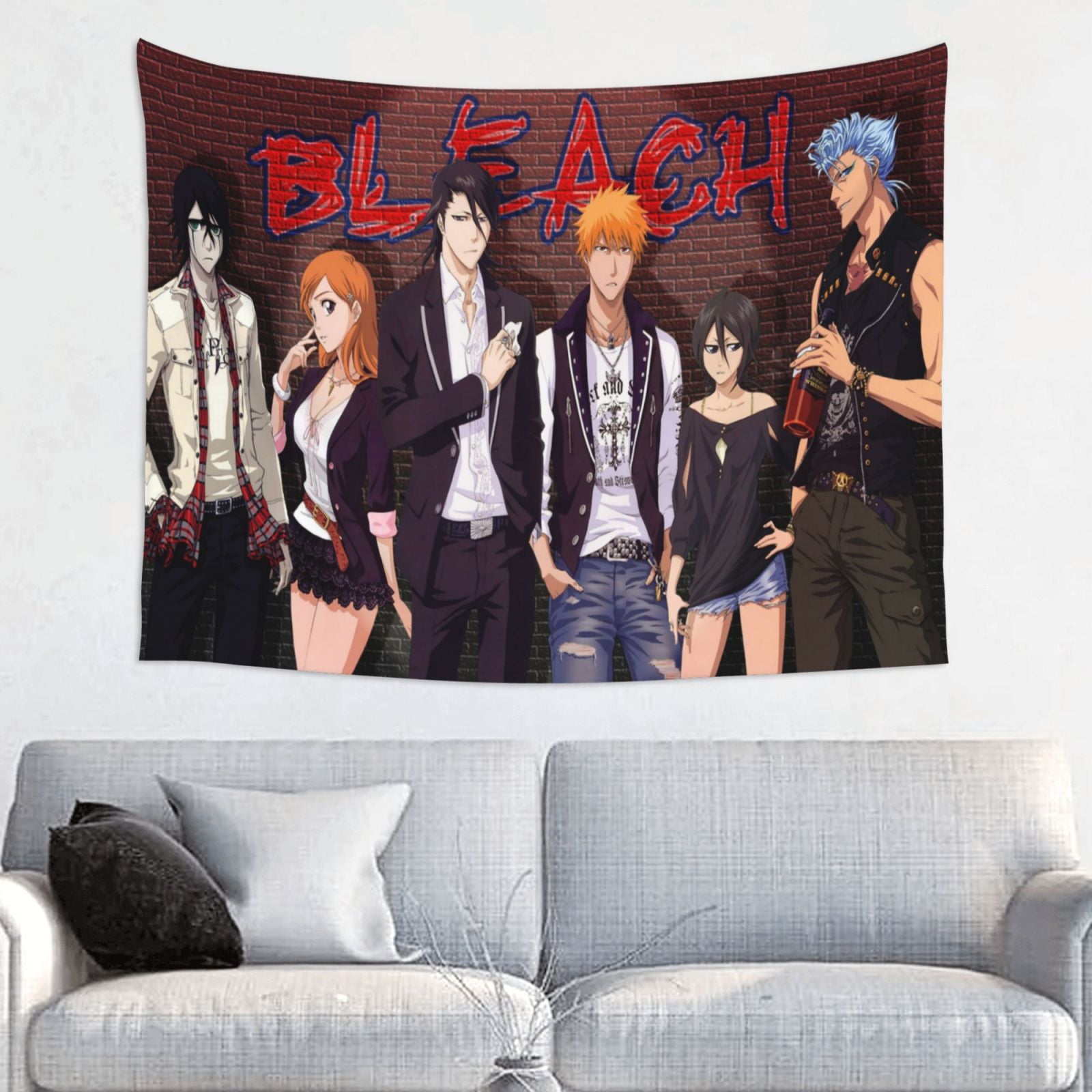 Bleach Tapestry Anime Poster Large Background Wall Art Bedroom Wall ...