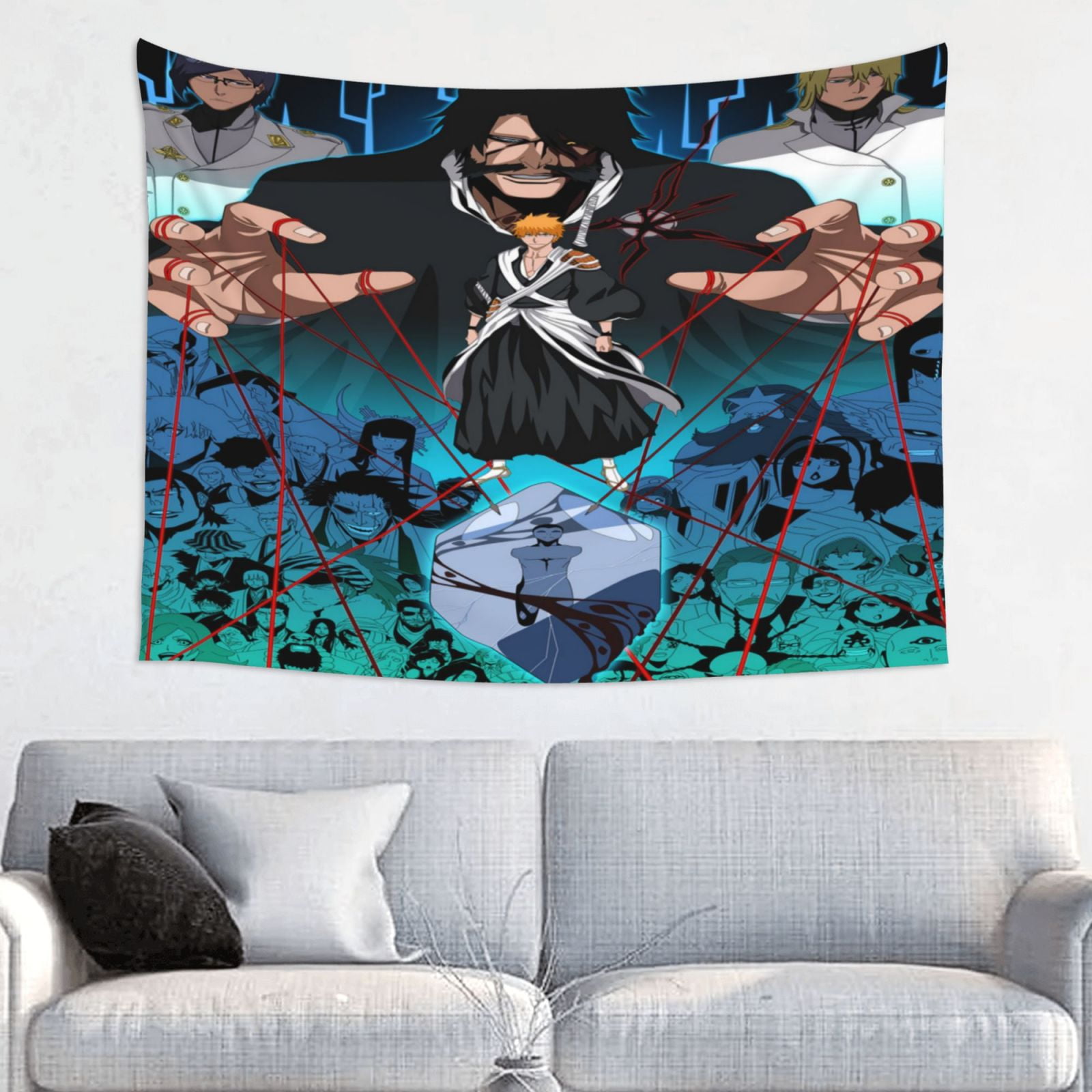 Bleach Tapestry Anime Poster Large Background Wall Art Bedroom Wall ...