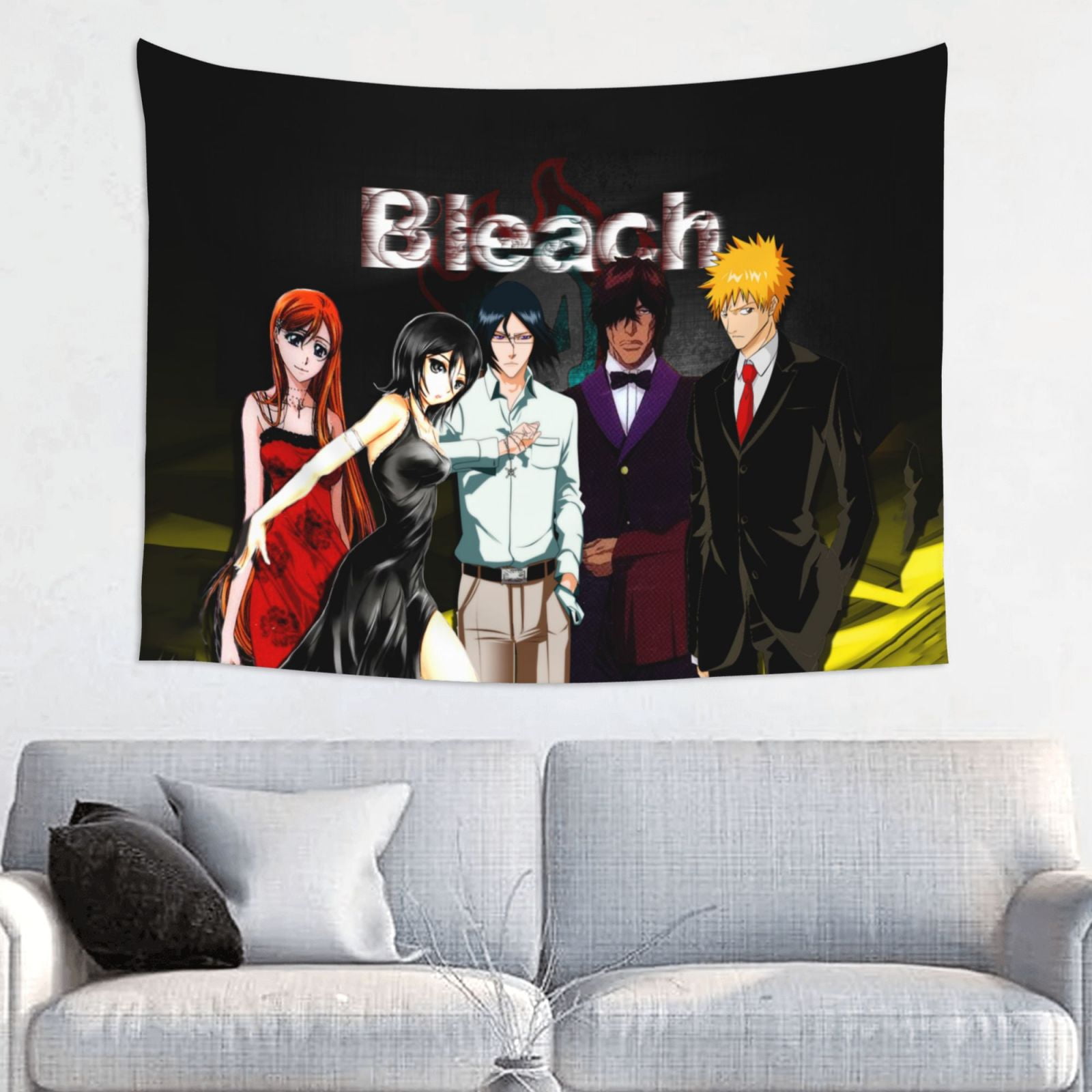 Bleach Tapestry Anime Poster Large Background Wall Art Bedroom Wall ...