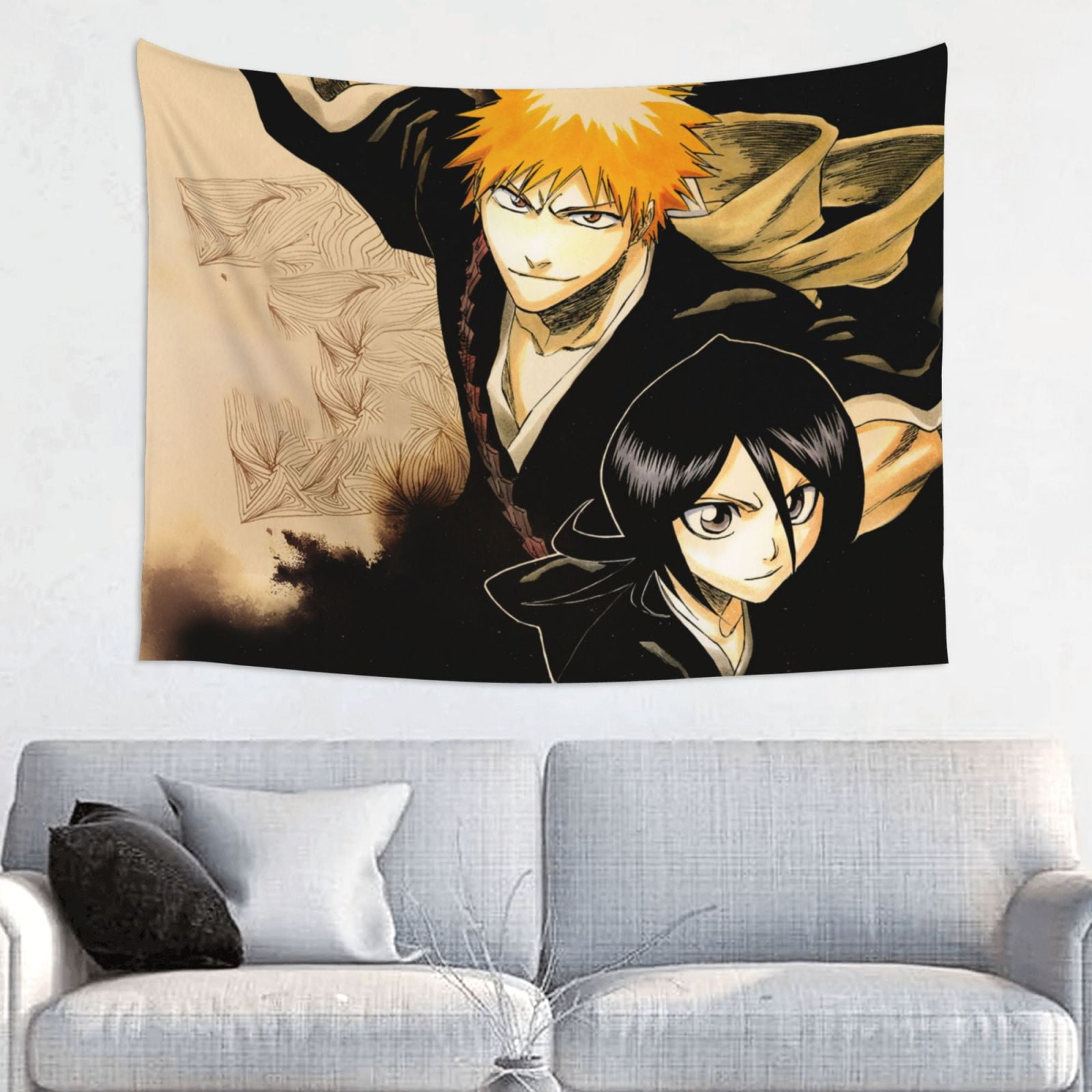 Bleach Tapestry Anime Poster Large Background Wall Art Bedroom Wall ...