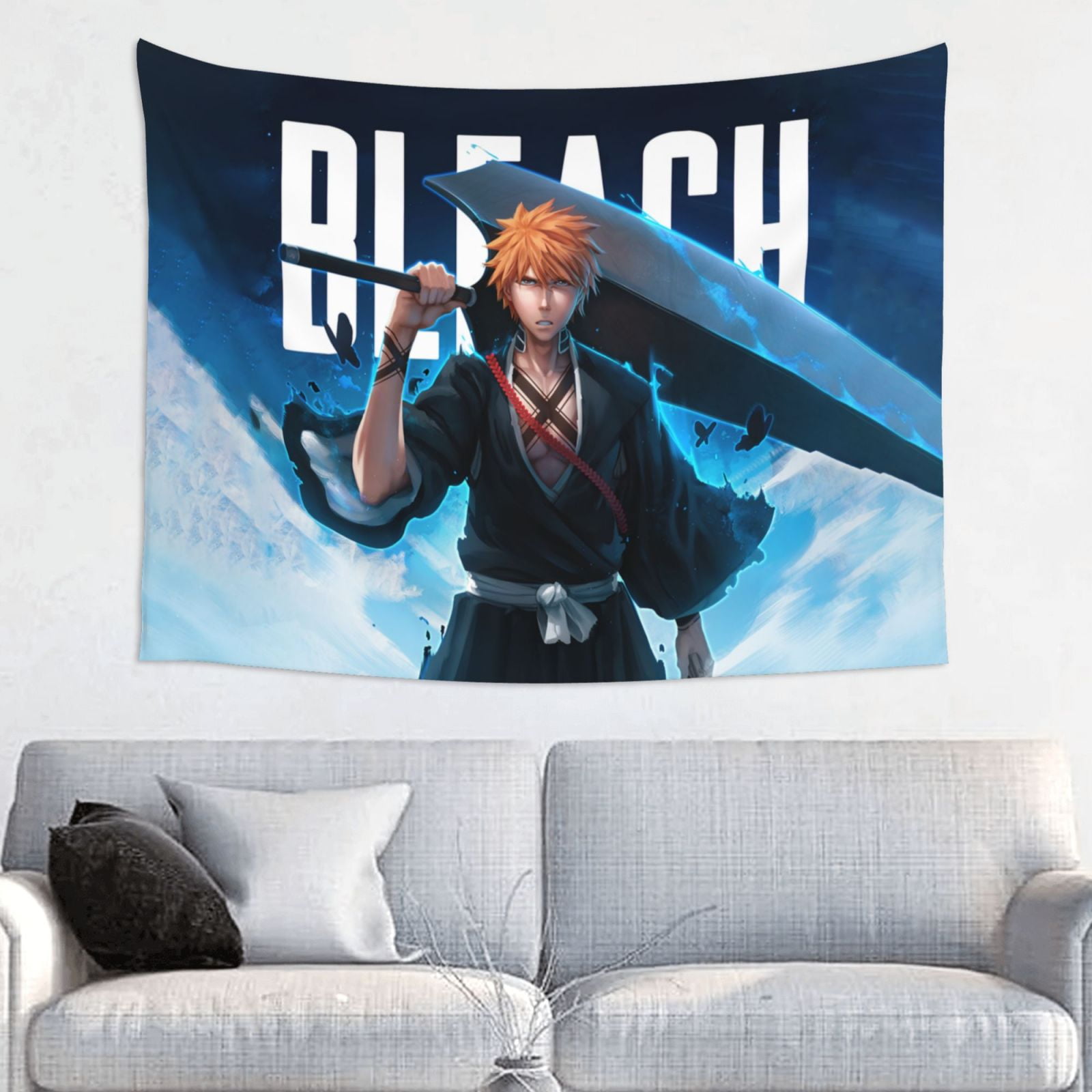 Bleach Tapestry Anime Poster Large Background Wall Art Bedroom Wall ...
