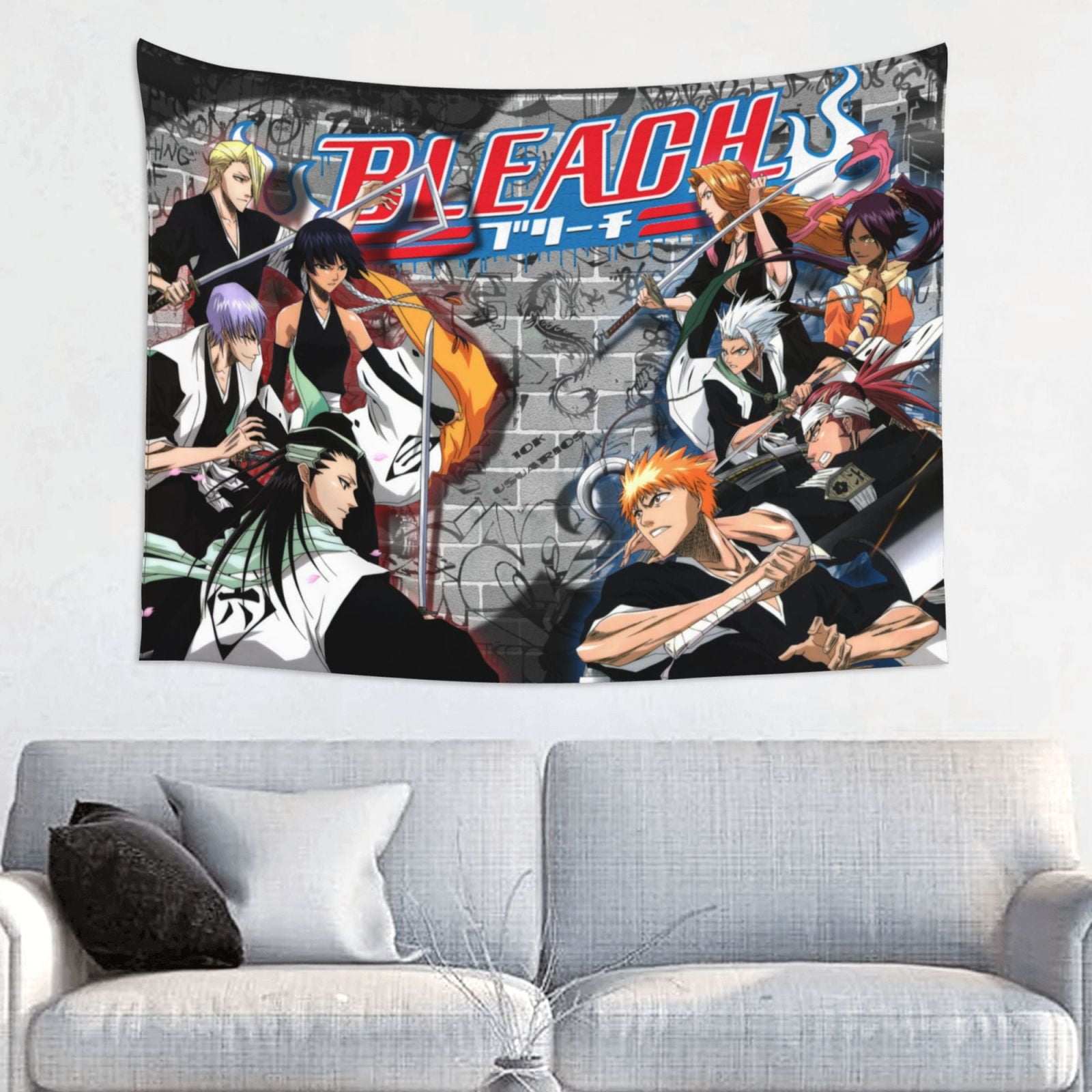 Bleach Tapestry Anime Poster Large Background Wall Art Bedroom Wall ...