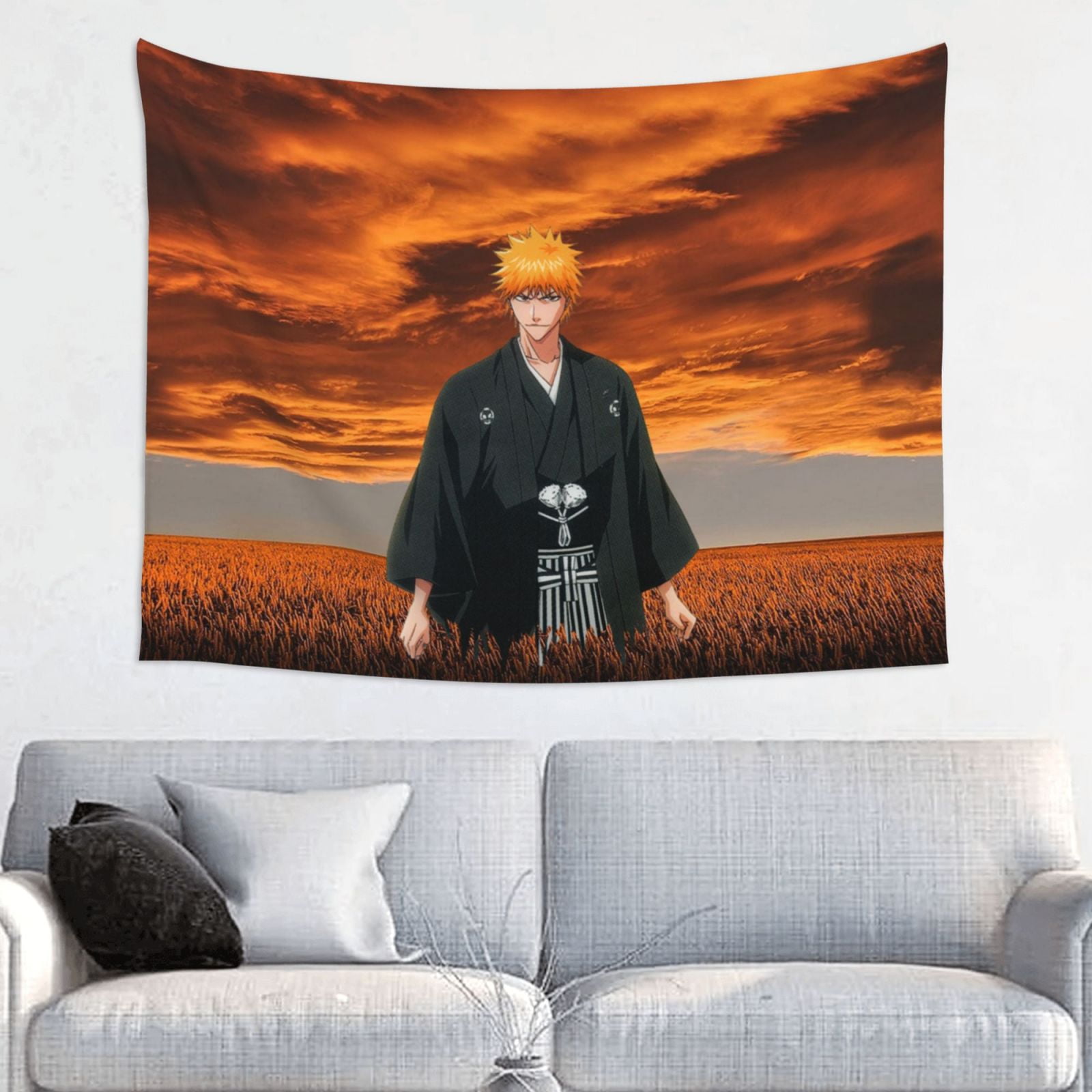 Bleach Tapestry Anime Poster Large Background Wall Art Bedroom Wall ...