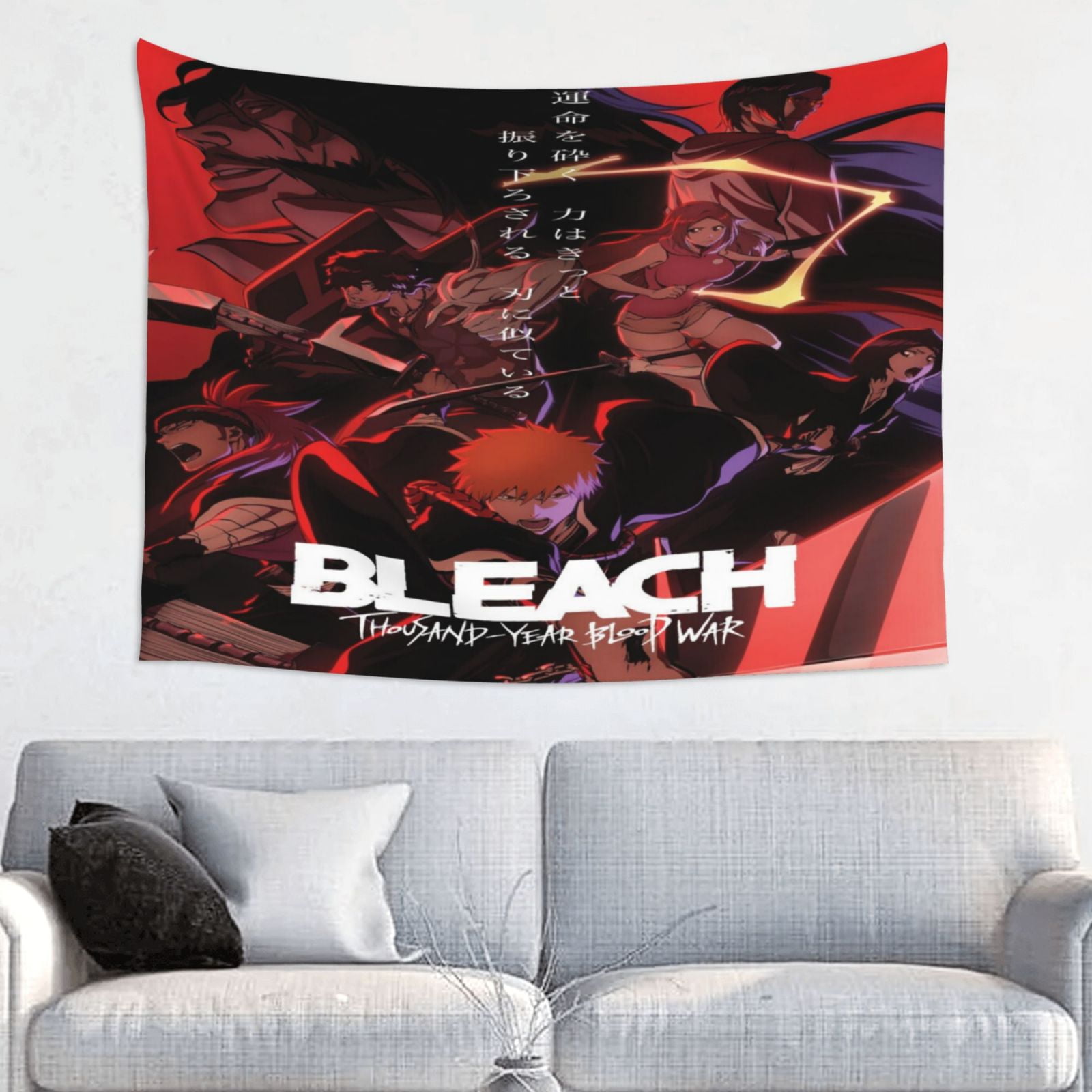 Bleach Tapestry Anime Poster Large Background Wall Art Bedroom Wall ...