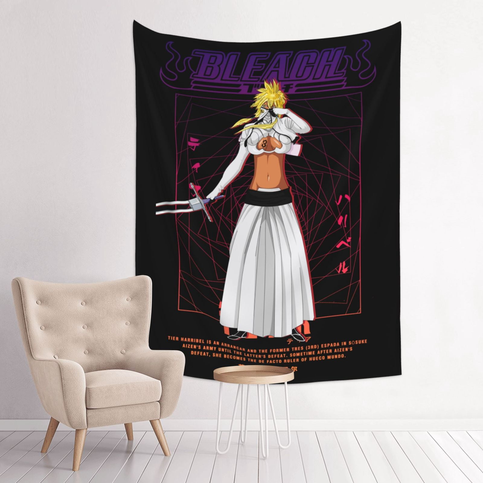 Bleach Tear Halibel Anime Tapestry Indian Wall Hanging Tapestries Room ...